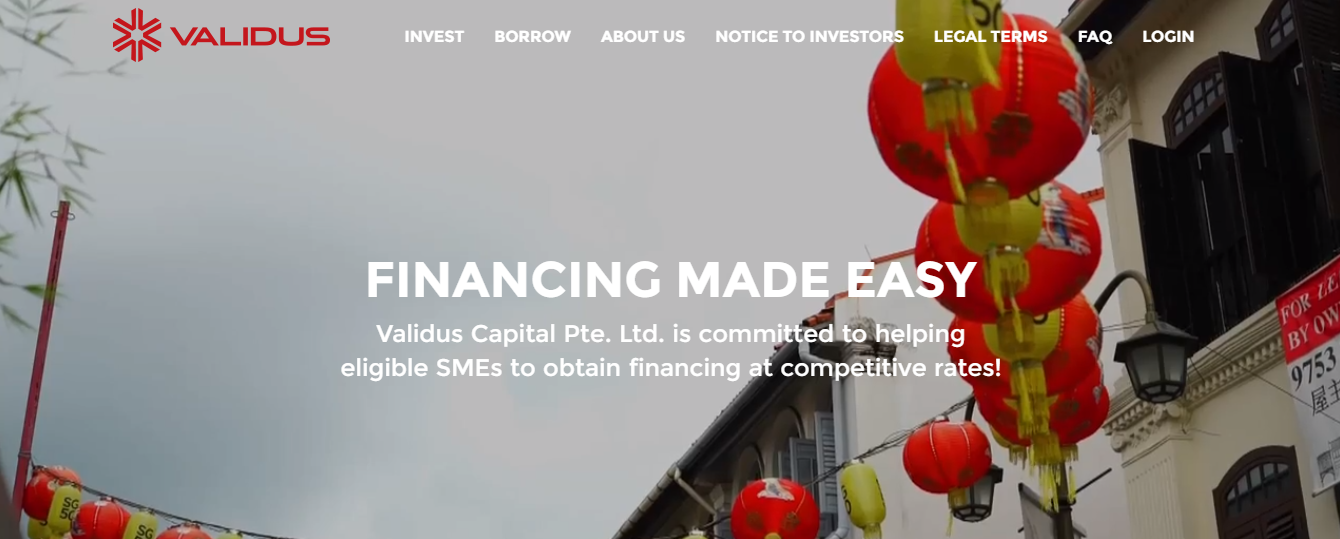 Validus - Business loan in Singapore | F6S