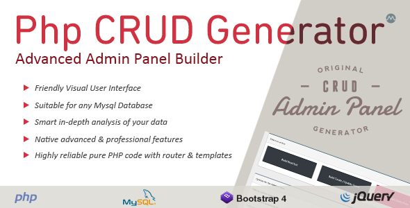 PHP CRUD Generator | F6S